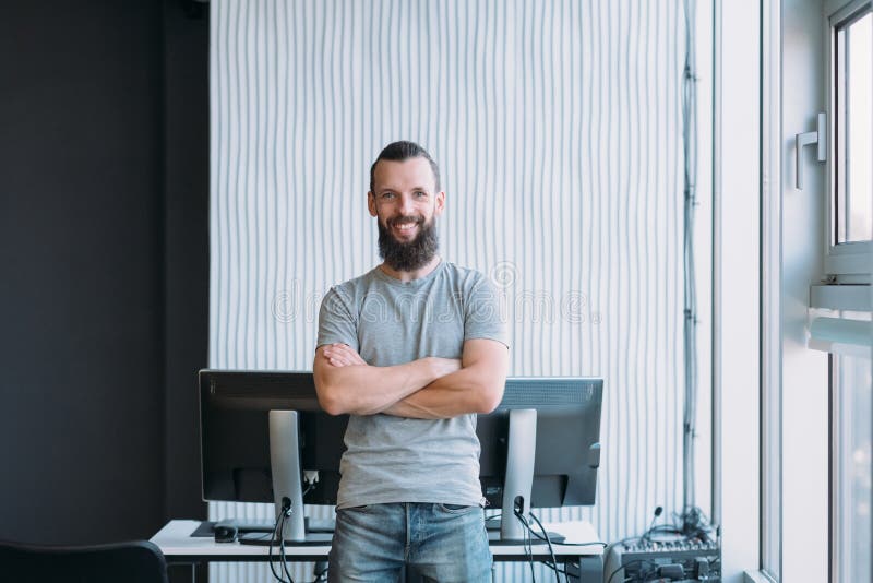 It Administration Successful Software Engineer Stock Image - Image of ...