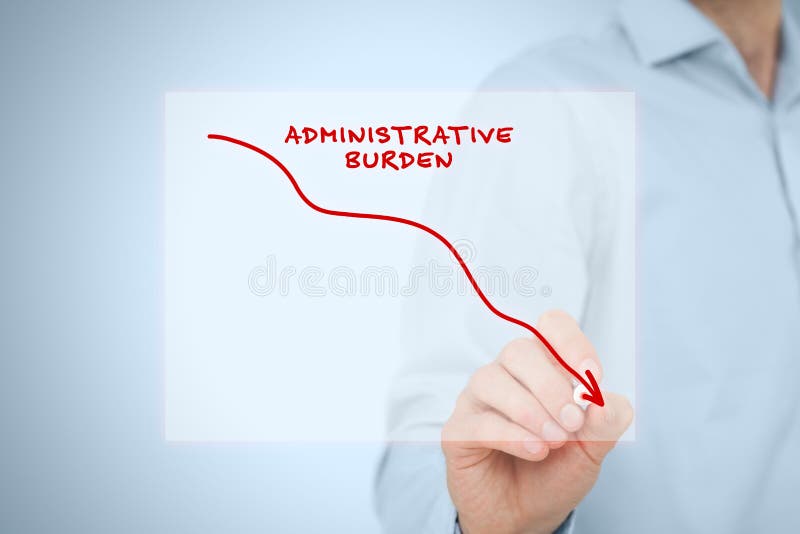 Administrative Burden Reduction Stock Image - Image of goal, corporate ...
