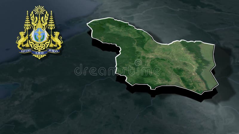 Pursat - Physical Map of the Globe Animation Map Stock Footage - Video ...