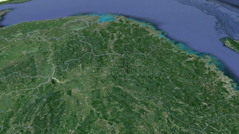 Fujian - Physical Map of the Globe Animation Map Stock Footage - Video ...