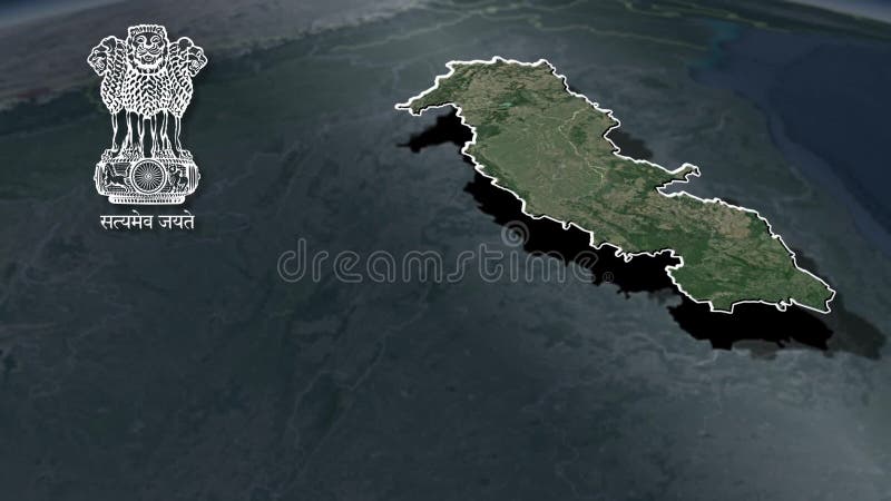 Chhattisgarh - Physical Map of the Globe Animation Map Stock Footage ...