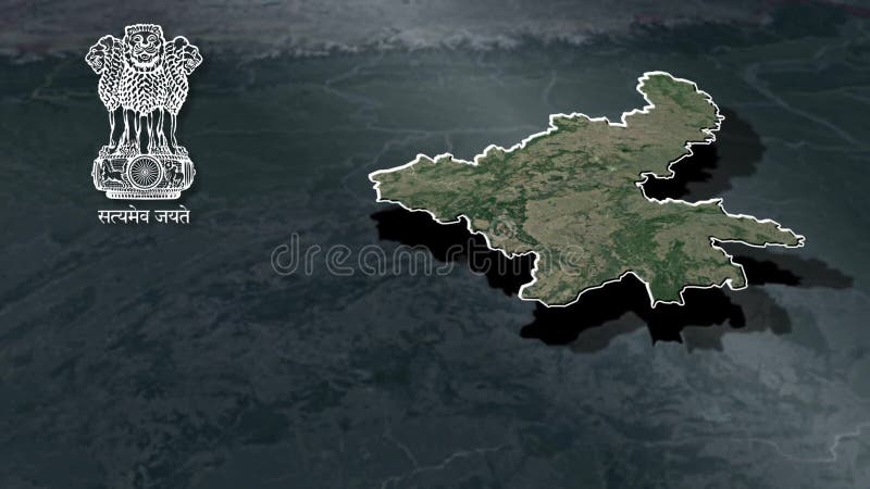 Jharkhand - Physical Map of the Globe Animation Map Stock Footage ...