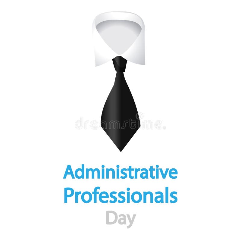 Administrative Professionals Day Tie Stock Vector - Illustration of ...