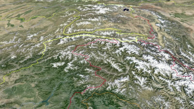 Gilgit-Baltistan - Autonomous Territory - Physical Map of the Globe ...