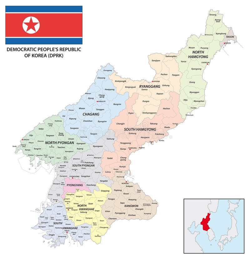 Administrative Vector Map of the Democratic Peoples Republic of Korea ... Administrative Vector Map of the Democratic Peoples Republic of Korea ...