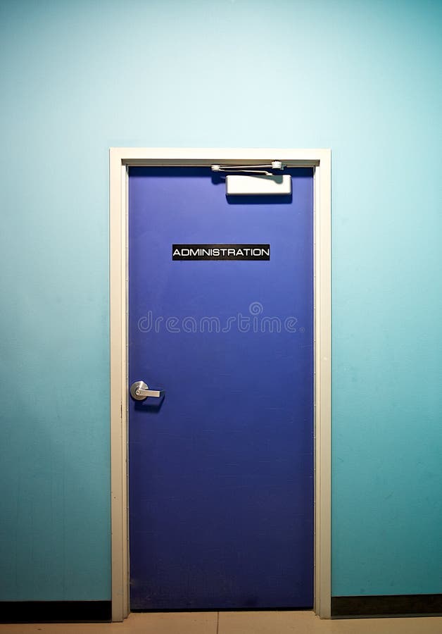 Door to Admin stock illustration. Illustration of inside - 129726