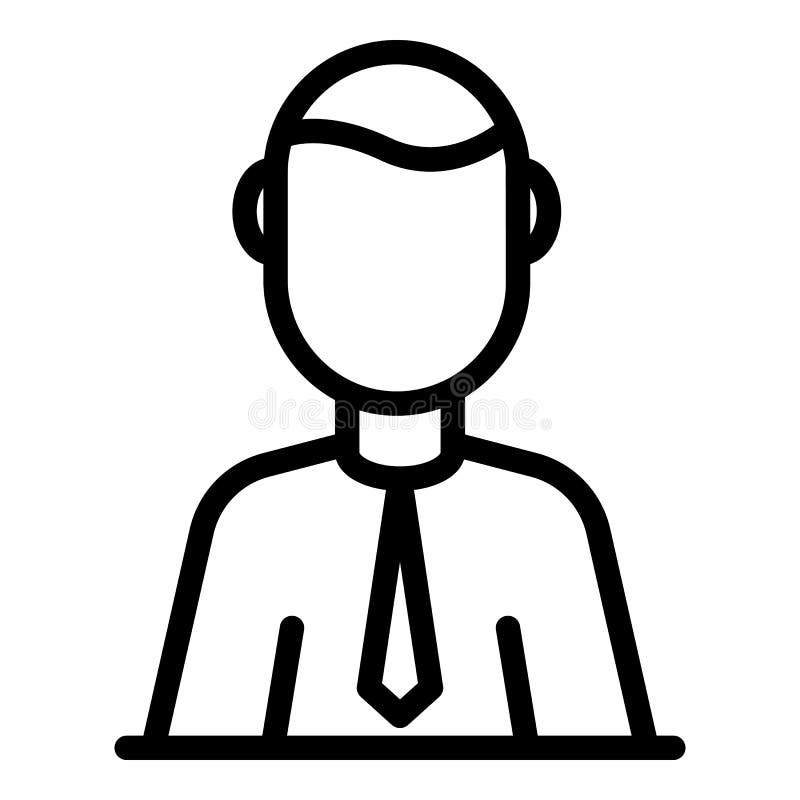 Administrator Icon, Outline Style Stock Vector - Illustration of linear ...