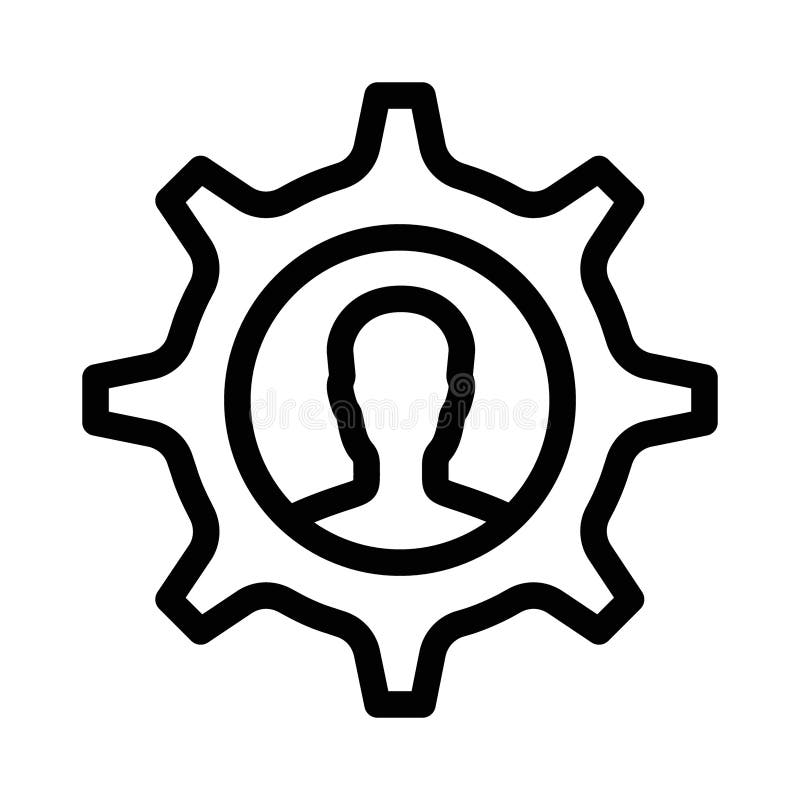 Administrator Icon Design in Filled and Outlined Style Stock Vector ...