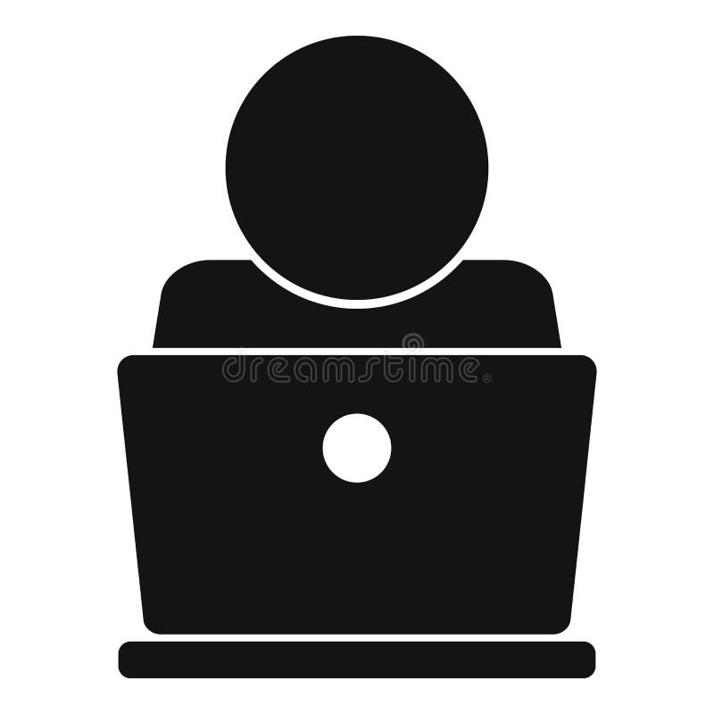 It Administrator Icon, Simple Style Stock Vector - Illustration of ...
