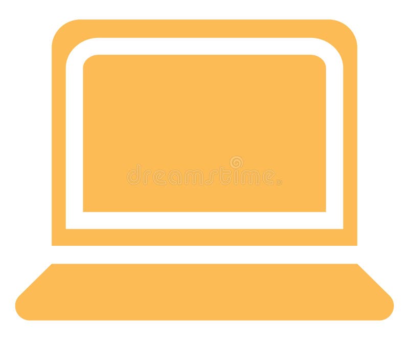 Administrator laptop, icon stock vector. Illustration of support ...