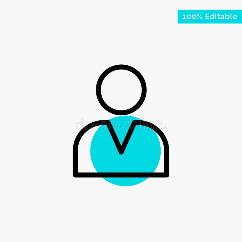 Administrator, Man, User Turquoise Highlight Circle Point Vector Icon ...