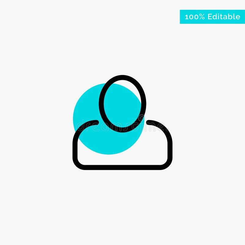 Administrator, Man, User Turquoise Highlight Circle Point Vector Icon ...