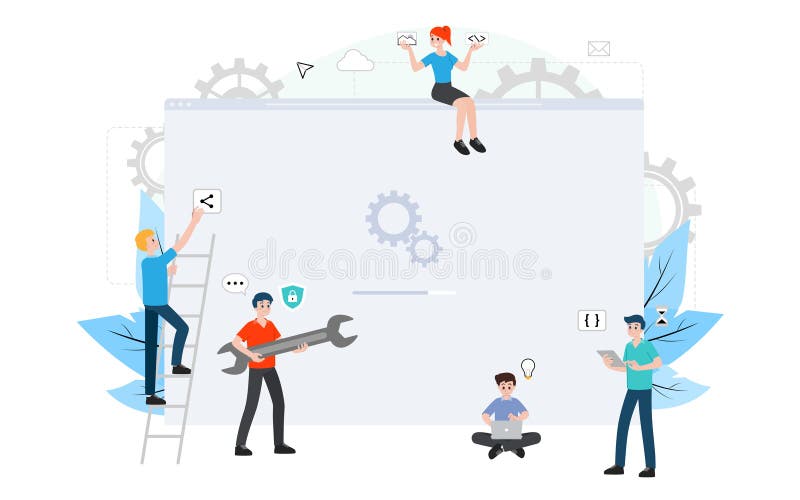 It Administrator with Software Upgrade Process on Website. Digital ...