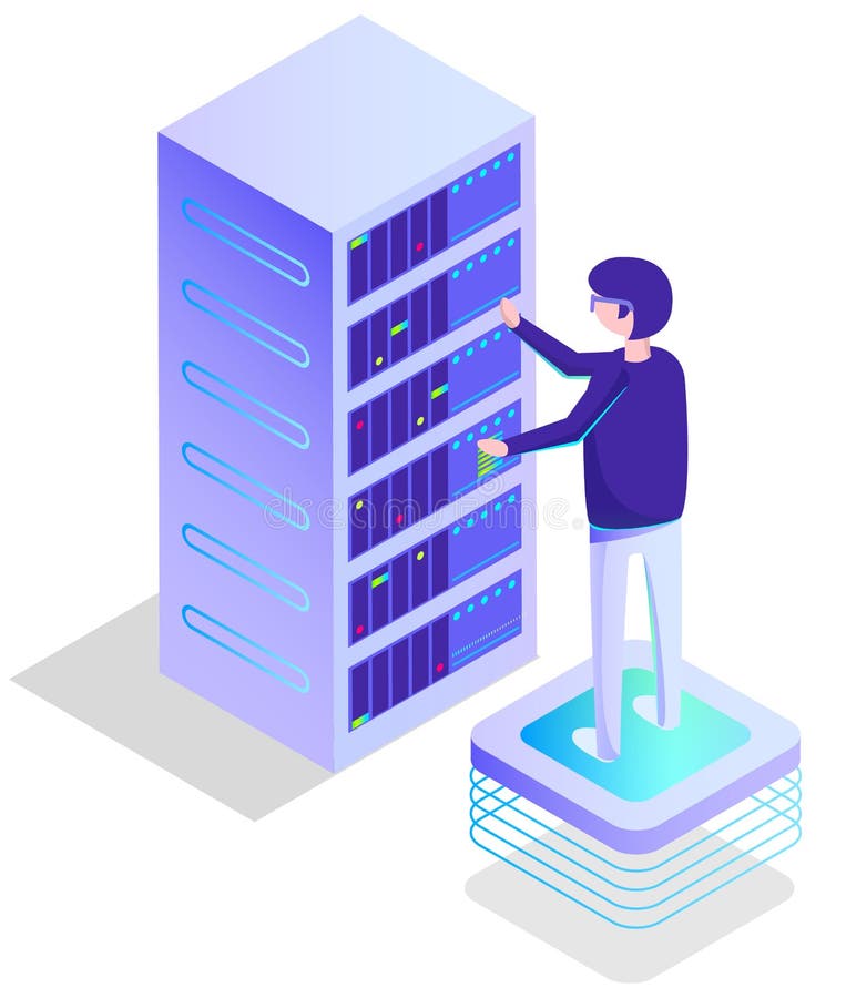 Datacenter Worker Stock Illustrations – 389 Datacenter Worker Stock ...