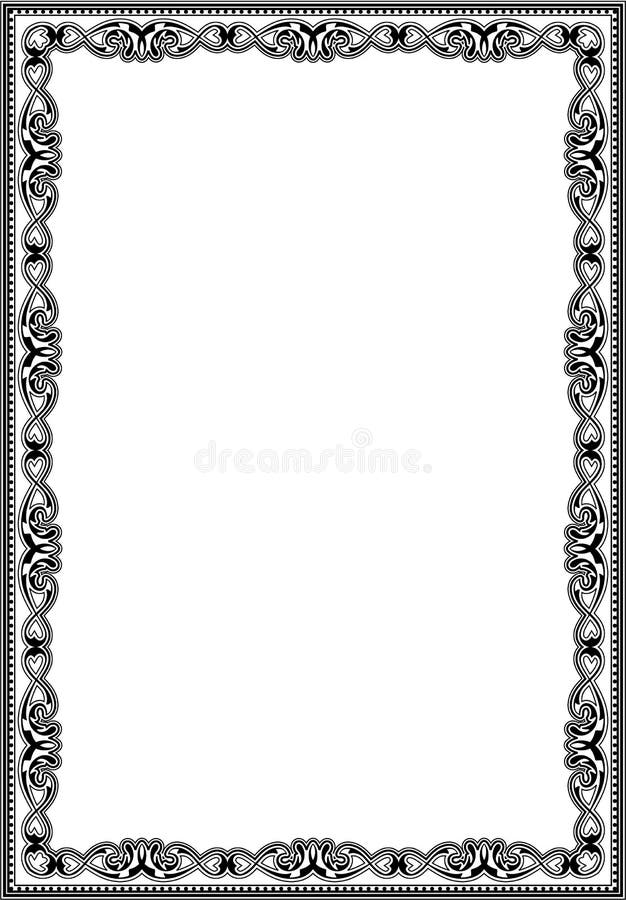 Admirable Baroque Art Frame Stock Vector - Illustration of premium ...