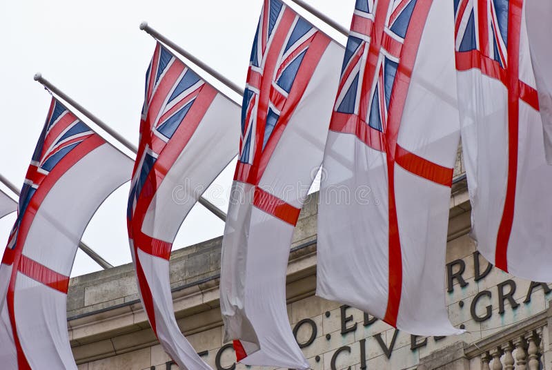 Admiralty Arch Flags stock image. Image of tradition, ensign - 5512573