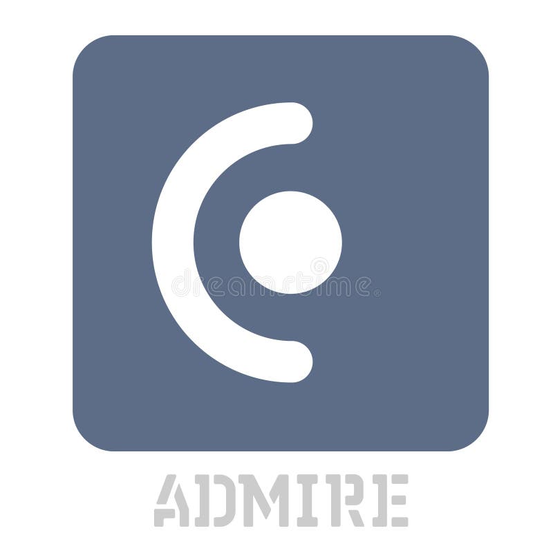 Admire Concept Icon on White Stock Vector - Illustration of system ...