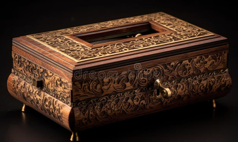 Admire Timeless Beauty of an Antique Music Box with Intricate ...