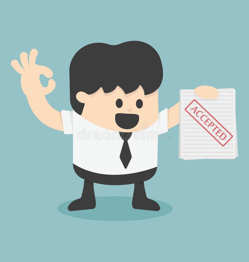 Admis correct illustration de vecteur. Illustration du doigt - 46948105