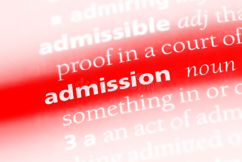 Admission stock photo. Image of book, word, definition - 114411682