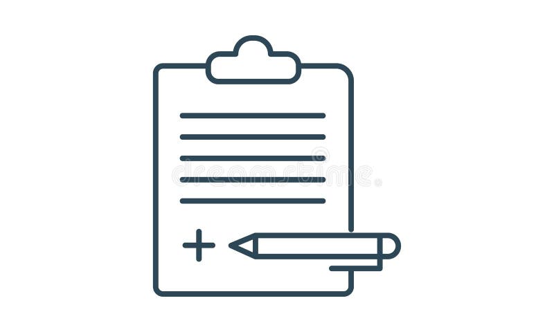 Admission Form Vector Icon Flat Style Graphical Symbol. Stock ...