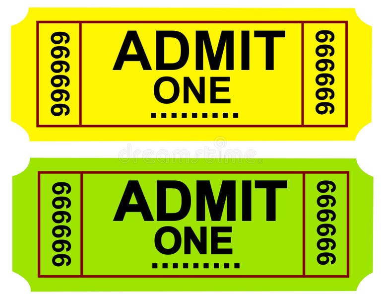 Admit One Clipart Stock Illustrations – 161 Admit One Clipart Stock ...