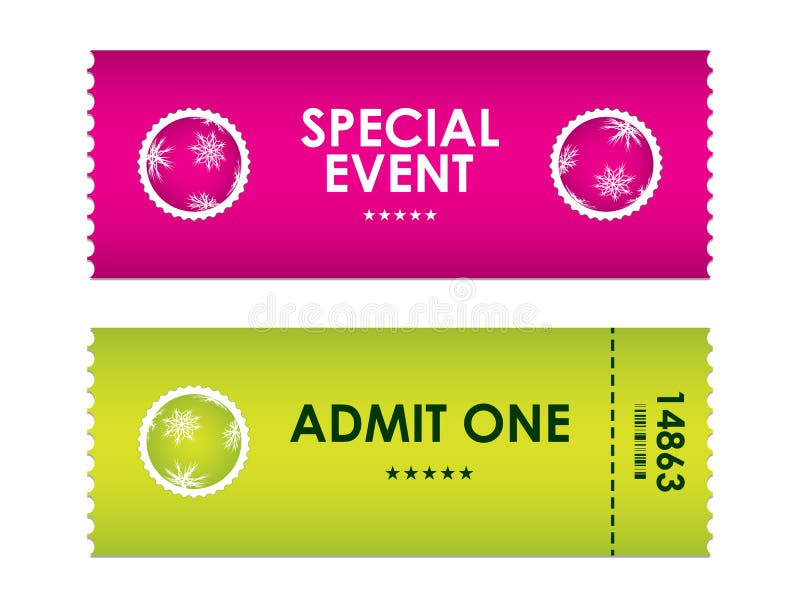 Admit one tickets stock vector. Illustration of industry - 26930664