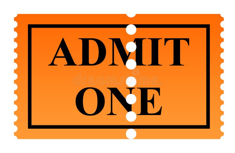 Admita un boleto stock de ilustración. Ilustración de copia - 13281773
