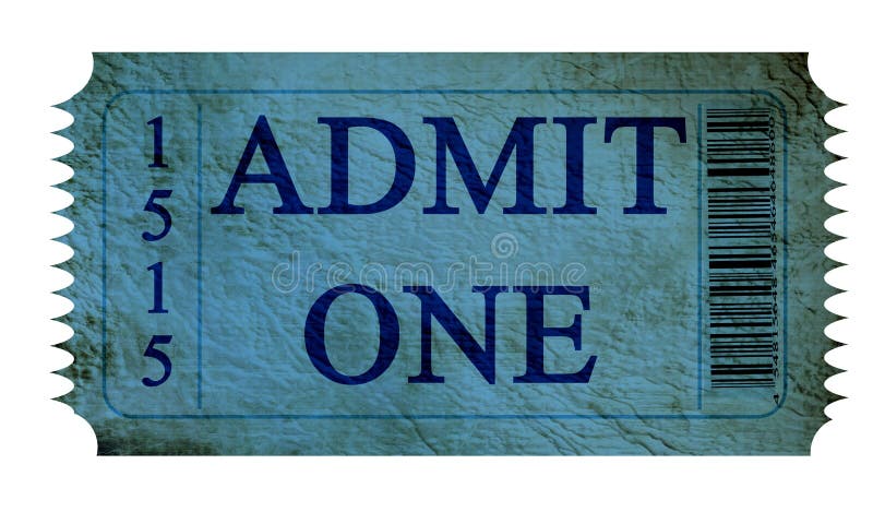 Admita un boleto stock de ilustración. Ilustración de consumidor - 8077620