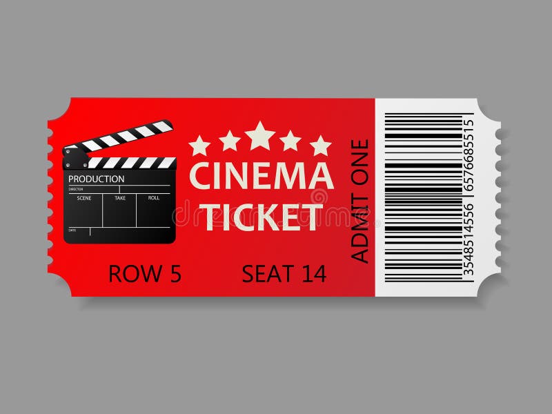 Admita Un Boleto Ilustración Del Vector Imagen de archivo editorial ...