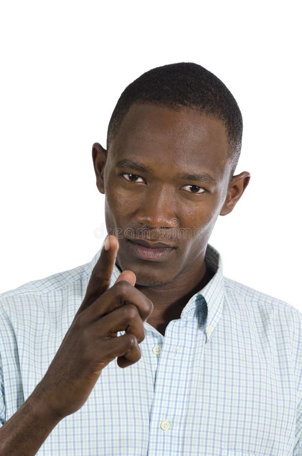Admonishing Young African Man Stock Photo - Image of people, bright ...