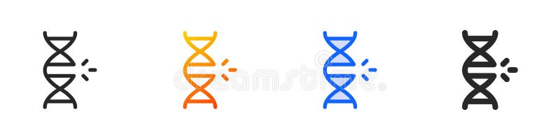 Adn Icon.Thin Linear, Gradient, Blue Stroke and Bold Style Design ...