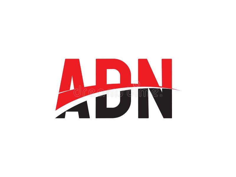 ADN Letter Initial Logo Design Vector Illustration Stock Vector ...