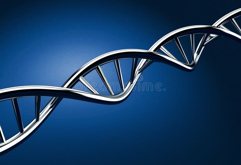 ADN sur le fond bleu illustration stock. Illustration du helice - 104338664