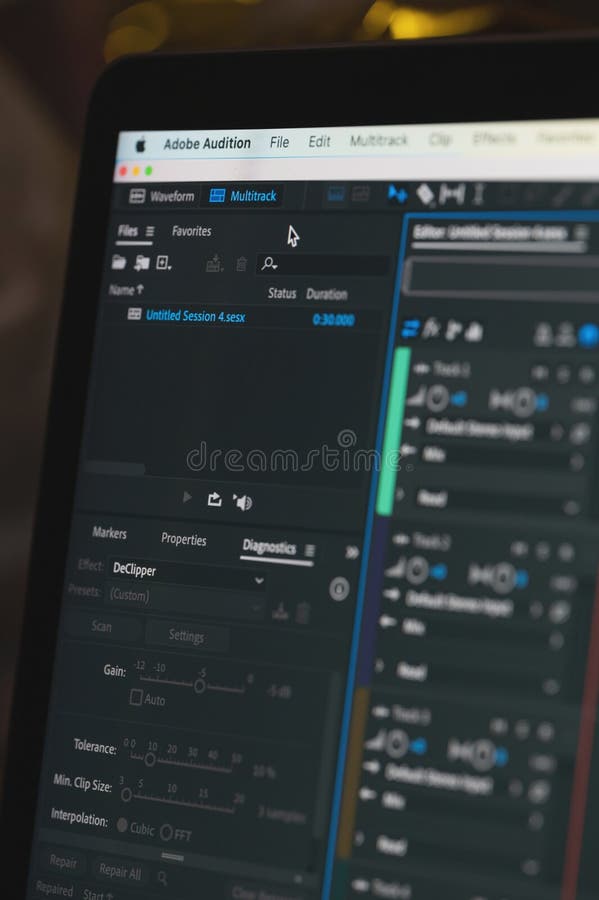 Adobe Audition Audio Editor Software Editorial Photography - Image of ...