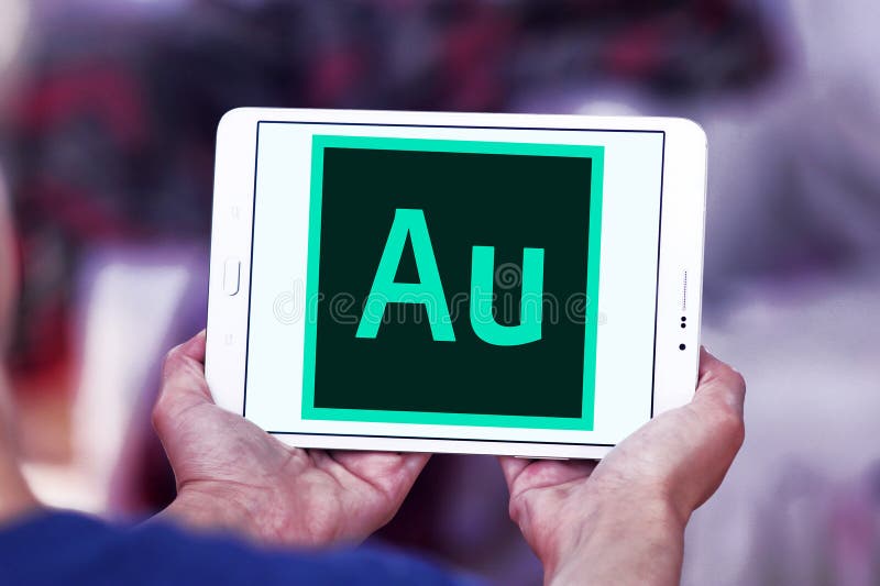 Adobe Audition logo editorial stock image. Image of edit - 119053494