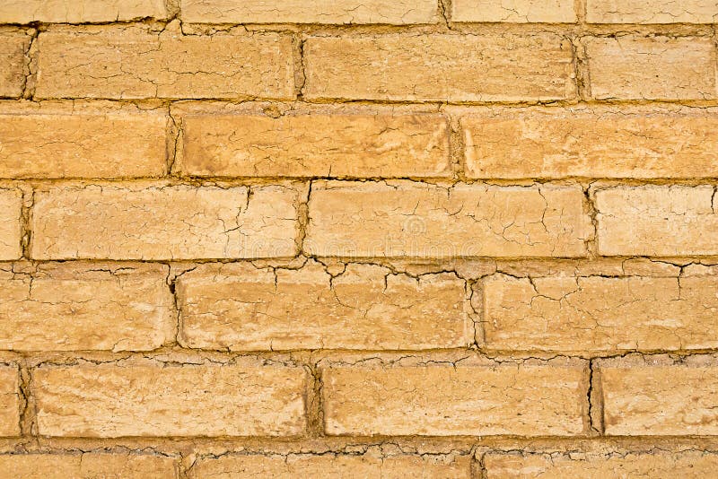 Adobe brick wall stock image. Image of earth, brown - 161709855