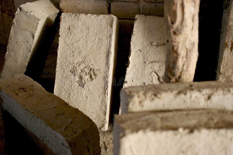 Adobe Bricks - Sustainable Building Materials 1 Stock Image - Image of ...