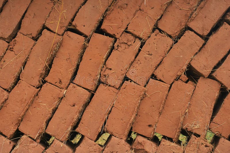 Adobe bricks wall stock photo. Image of background, brick - 48150142