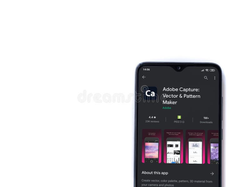 Adobe Capture - Vector & Pattern Maker App Play Store Page on the ...