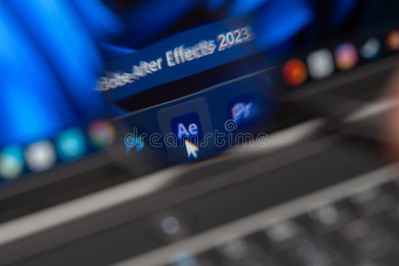 Adobe after Effects App on Windows 11 Desktop Editorial Photo - Image ...