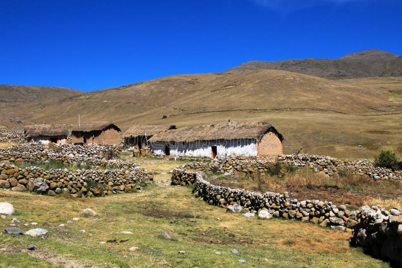 Beautiful House In The Mountains Of Peru Stock Photo - Image of region ...