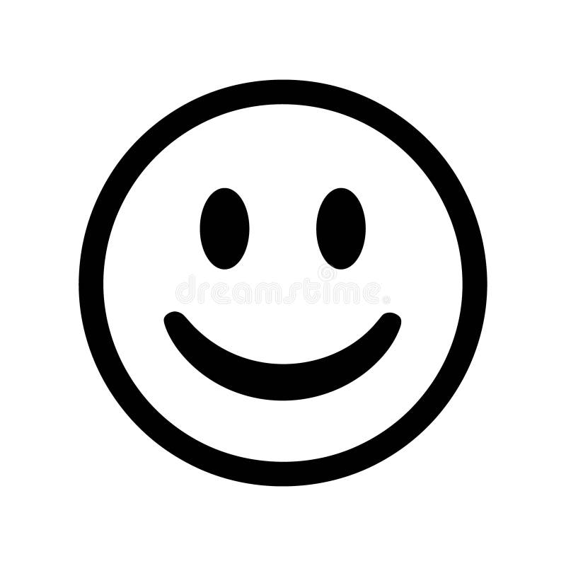 Classic Smiley Face Icon stock vector. Illustration of isolated - 358142324