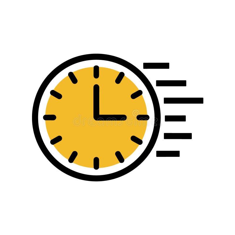 Fast Clock Icon Graphic stock vector. Illustration of countdown - 358142647