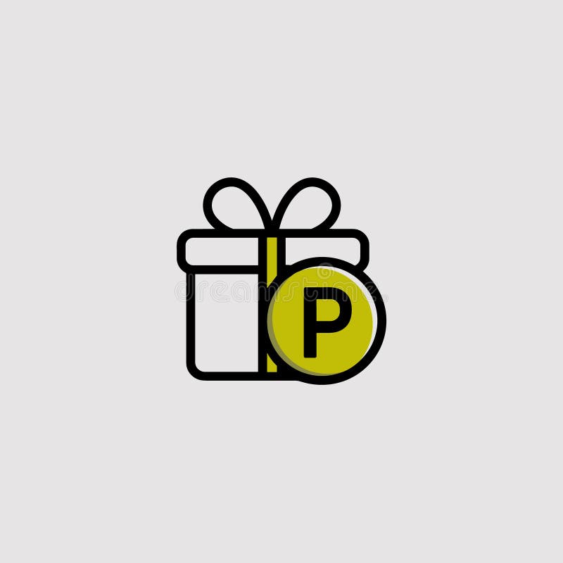 Point Gift Box Icon stock vector. Illustration of minimalist - 358143589