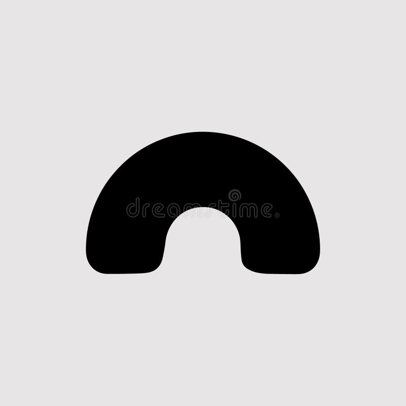 Thick Black Semicircle Arch Stock Vector - Illustration of abstract ...