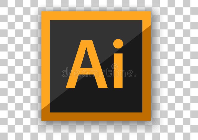 Adobe Illustrator Logo. Vector Icon Isolated on White Background ...