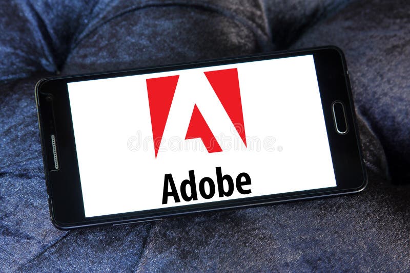 Adobe logo editorial stock photo. Image of media, company - 89027633