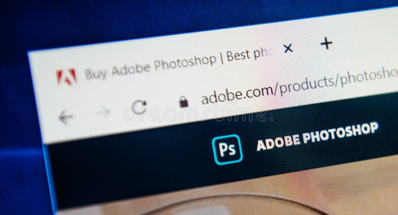 Adobe Photoshop Web Site. Selective Focus. Editorial Stock Image ...