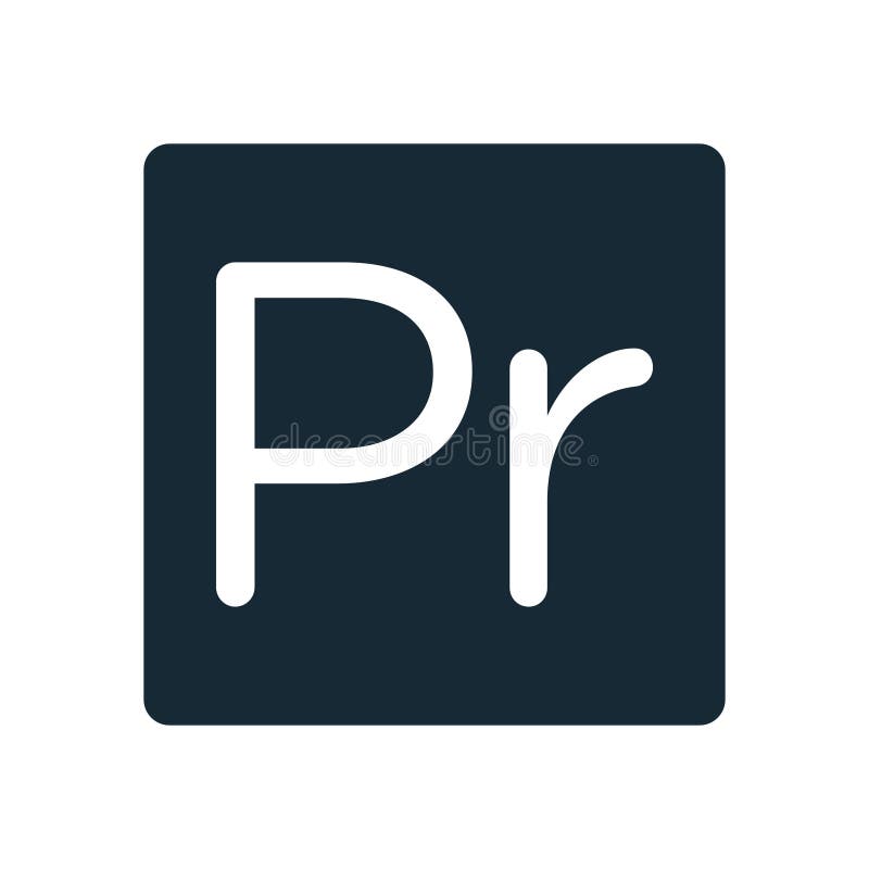 Adobe Premiere Icon Vector Logo Template Editorial Photo - Illustration ...
